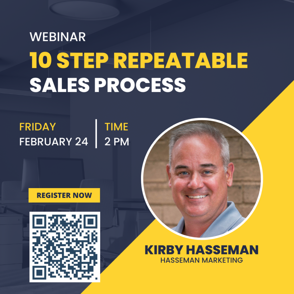 New Webinar: 10 Step Repeatable Sales Process - Hasseman Marketing